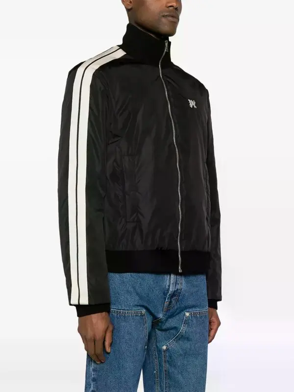 Palm Angels Monogram-embroidered Padded Bomber Jacket