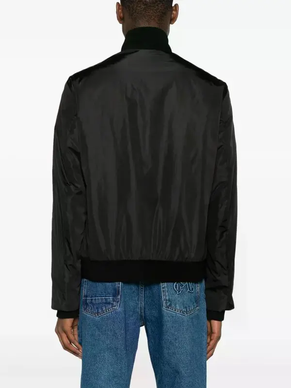 Palm Angels Monogram-embroidered Padded Bomber Jacket