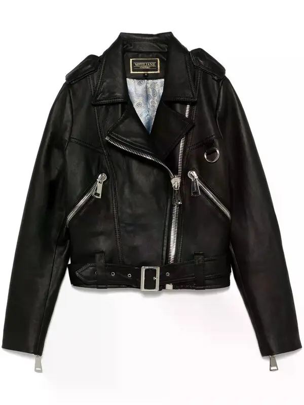 MITILIANE COUTURE Calf Leather Biker Jacket