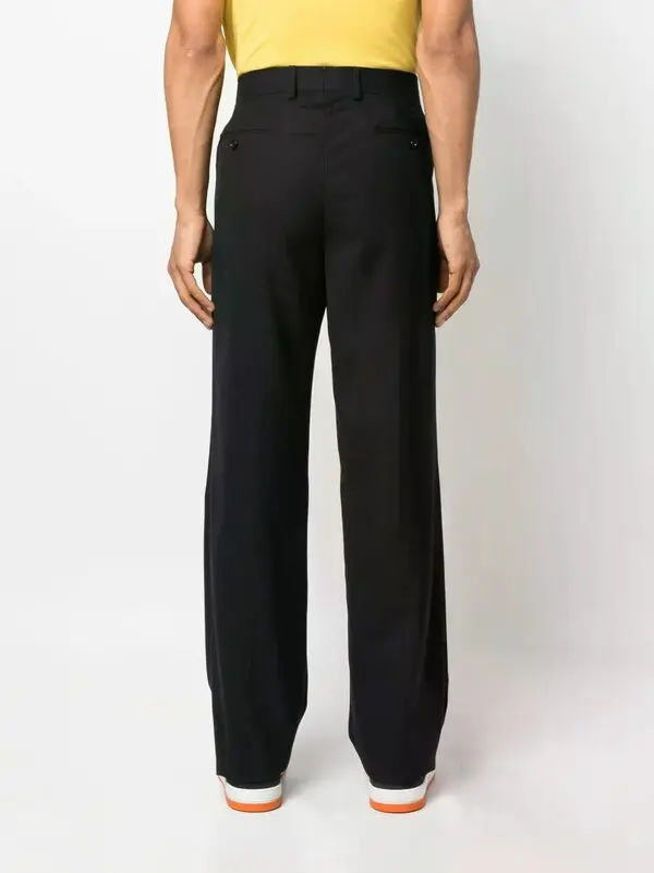 LARDINI High-waisted Wool Trousers