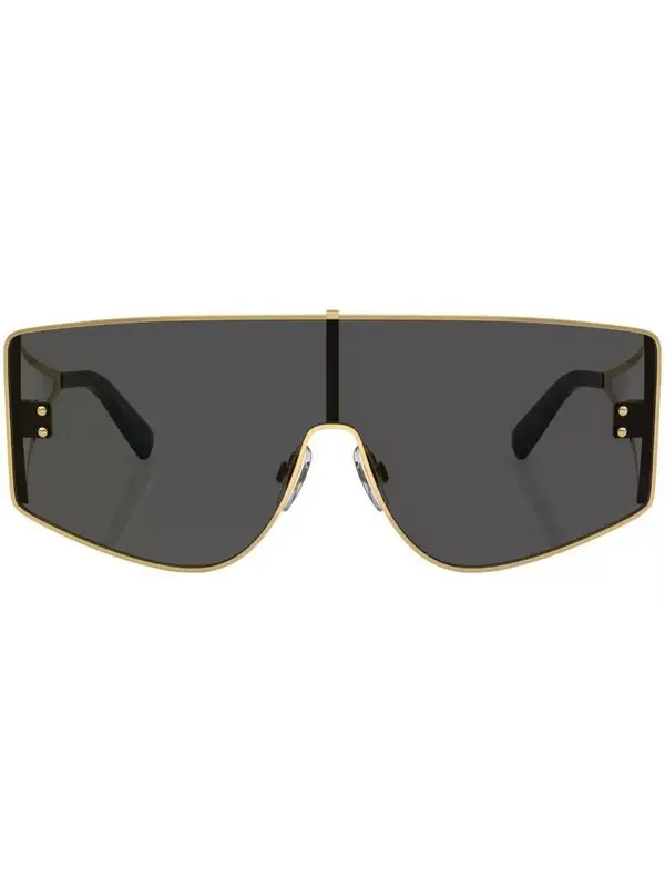 Dolce & Gabbana Dna Mask-frame Sunglasses - Gold