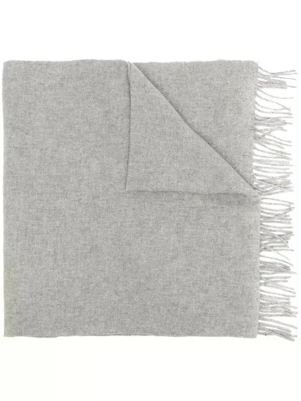 TOTEME Fringe-edge Virgin Wool Scarf - Grey