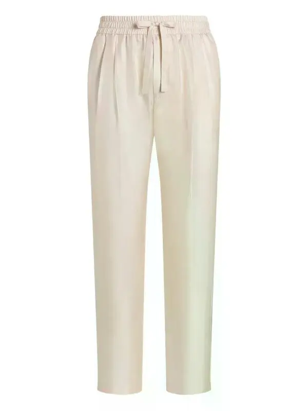 Dolce & Gabbana Silk Trousers - Neutrals