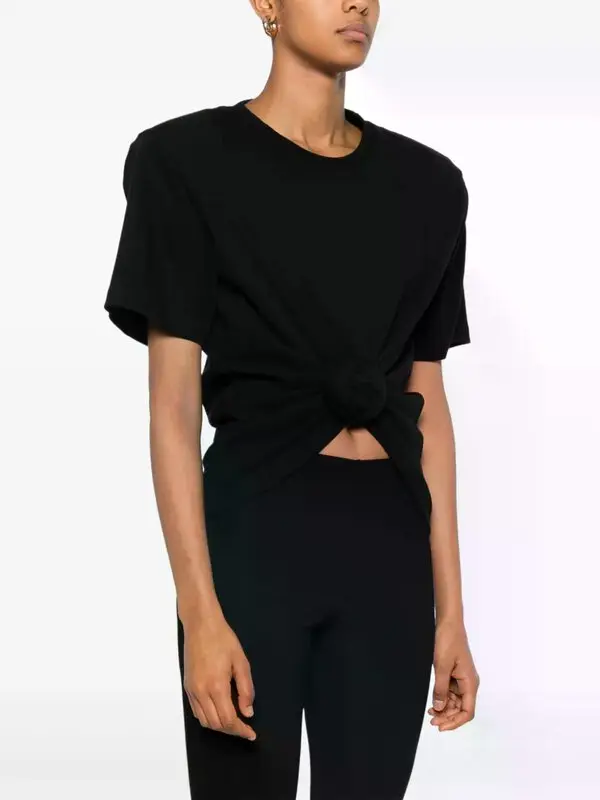 Magda Butrym Knot-detail T-shirt - Black