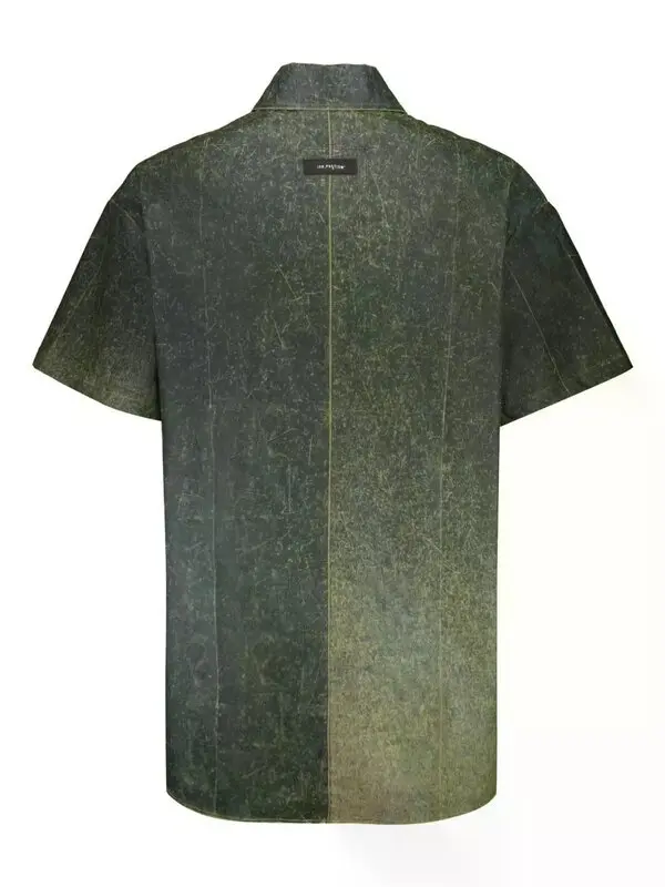 ISO.POETISM Printed Shirt - Moleculargreen
