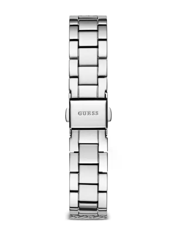 Guess Analog Watch With Crystal Embellished Bezel And Link Bracelet