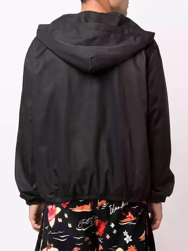 JUST DON Logo-print Hooded Windbreaker