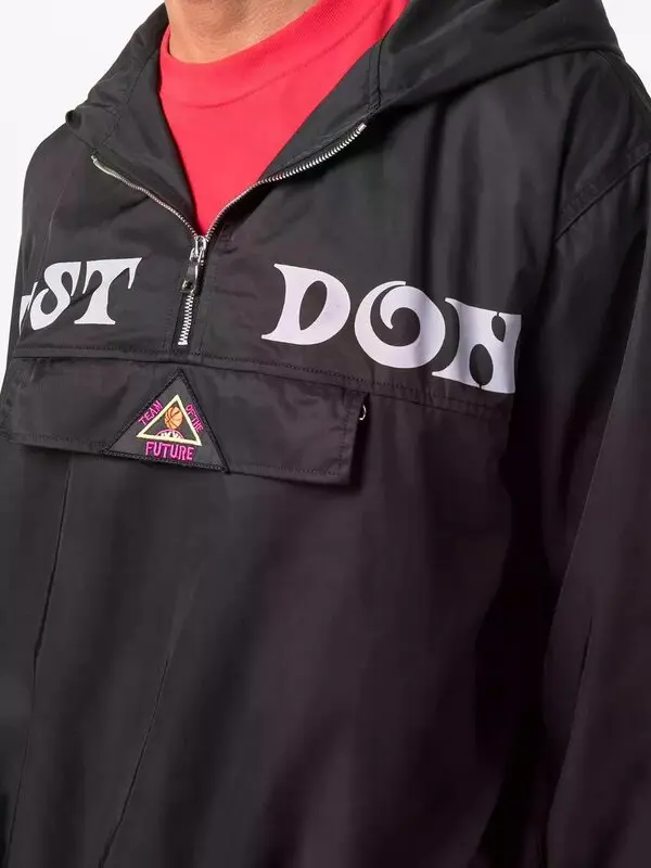 JUST DON Logo-print Hooded Windbreaker