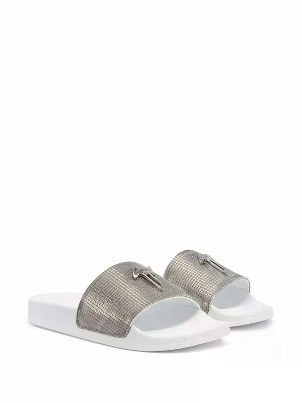 GIUSEPPE ZANOTTI Brett Slides - Silver