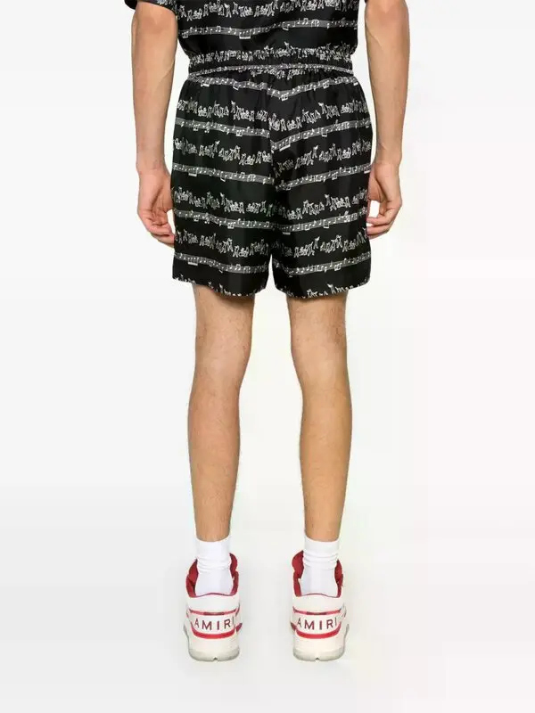 Amiri Jazz Band Print Shorts