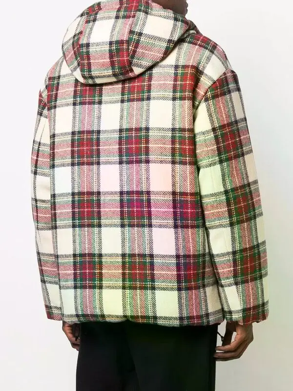 K-WAY Virgin Wool Checked Down-filled Jacket