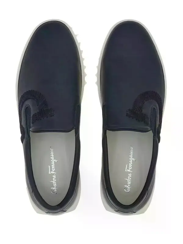 FERRAGAMO Gancini Detail Slip-on Sneakers