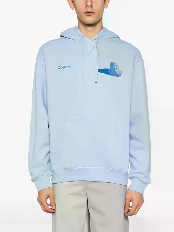 OBJECTS IV LIFE Boulder Print Cotton Hoodie