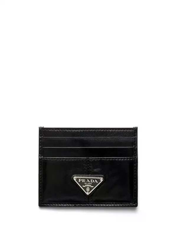 Prada Leather Cardholder - Black