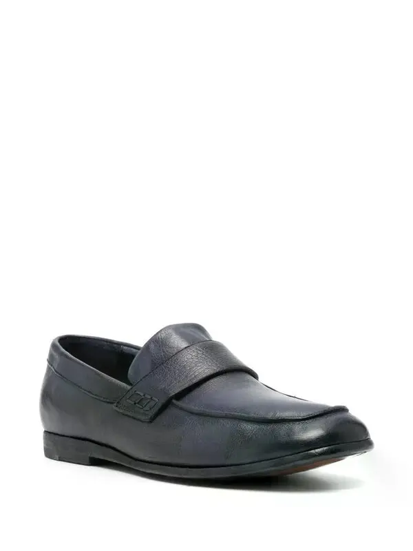 Moma Pebbled Leather Loafers