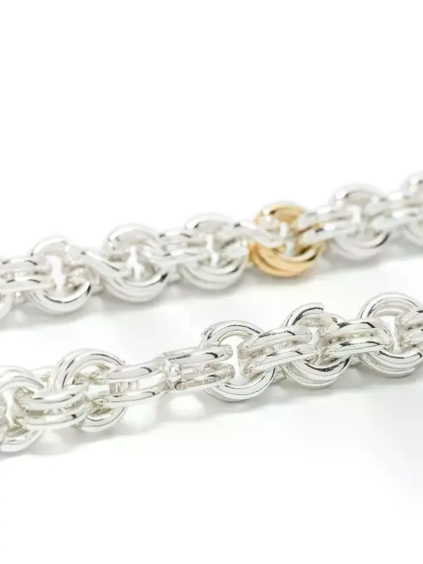 OUIE 14kt Yellow Gold And Sterling Chain Necklace