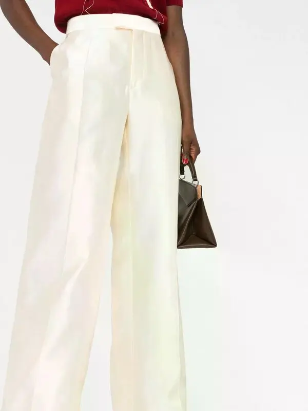 MAISON MARGIELA Straight-leg Silk Trousers