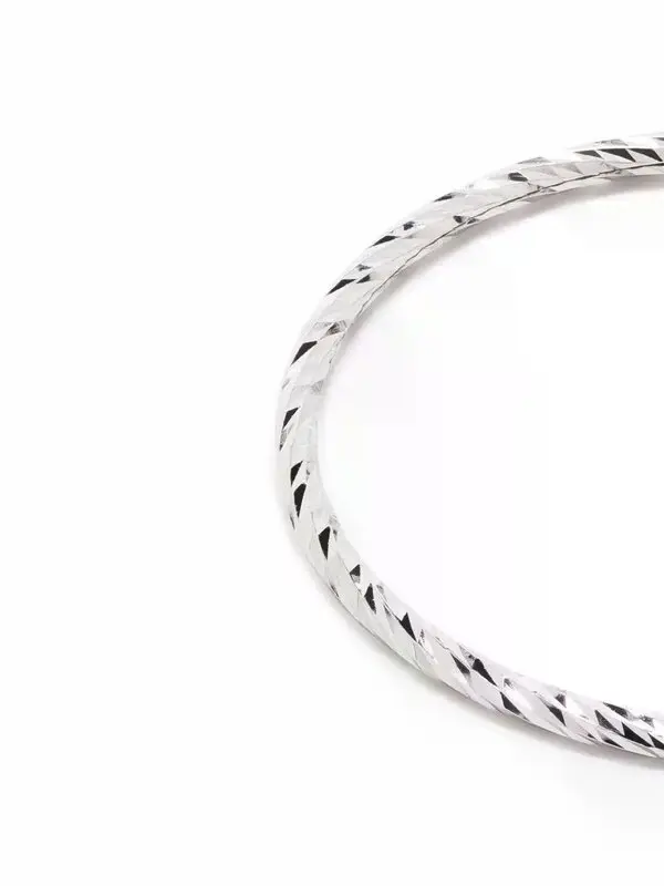 MARIA BLACK 14kt White Gold Liv 25mm Hoop Earring - Silver