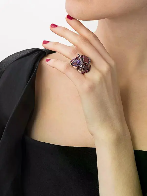 SHAUN LEANE 18kt White Gold Aurora Ring