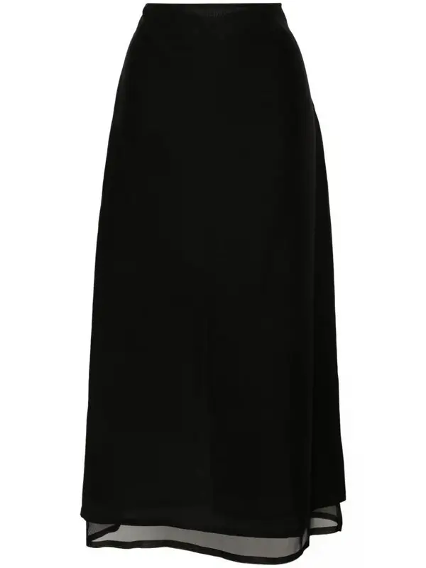 Fabiana Filippi Organza Maxi Skirt - Black