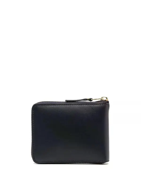 Comme Des Garçons Zip-around Leather Wallet - Blue