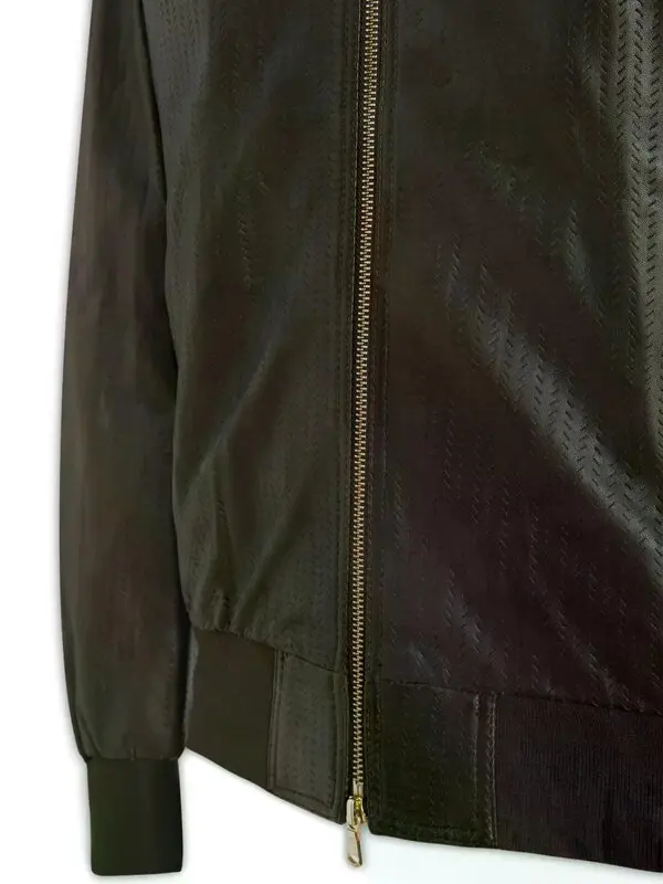 GIOCASTA Leather Bomber Jacket