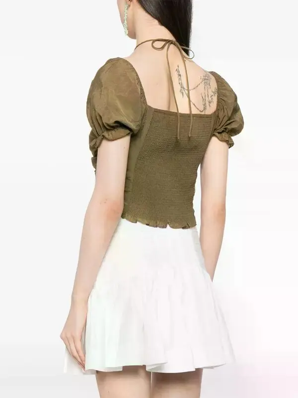 B+AB Floral Appliqué Halterneck Top