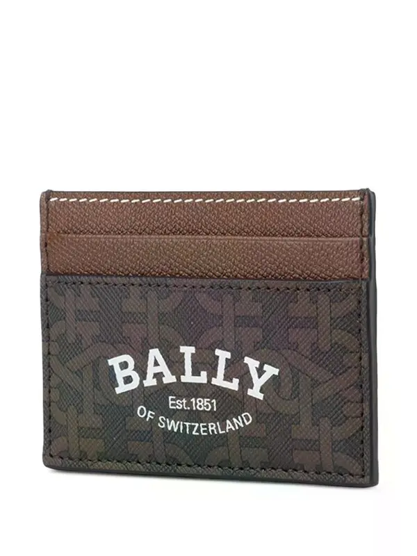 Bally Logo Print Cardholder - Brown