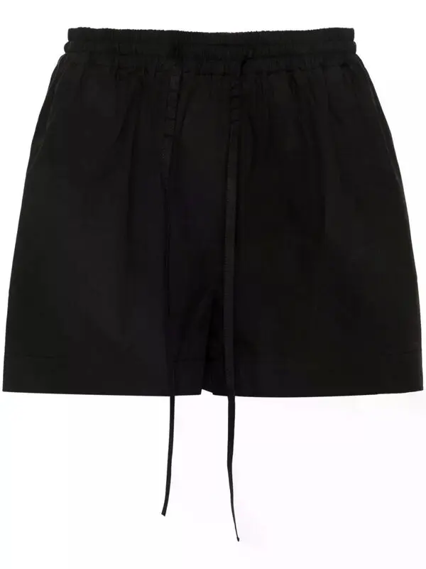 Matteau Mid-rise Organic Cotton Poplin Shorts - Black