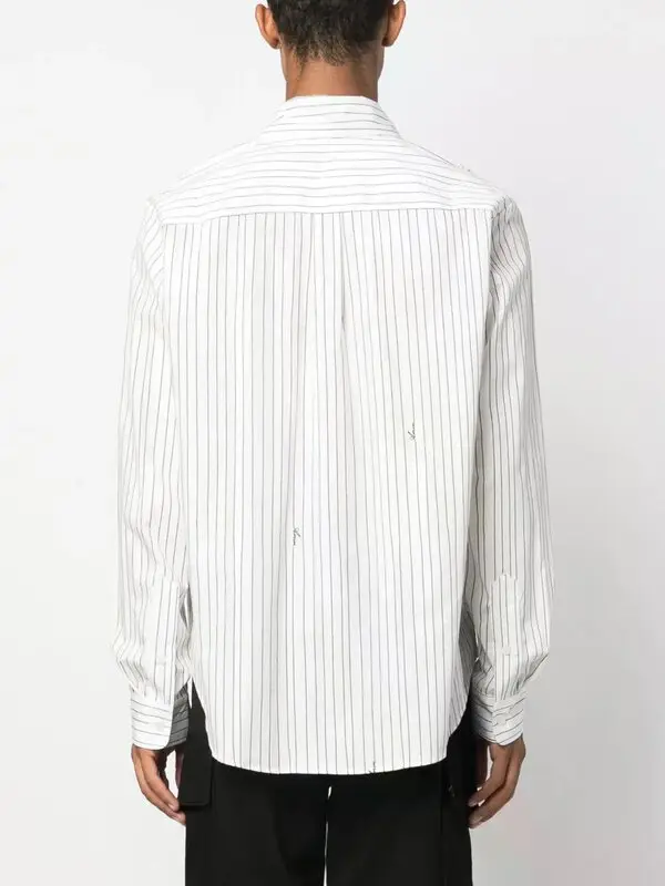 Amiri Striped Long-sleeve Cotton Shirt