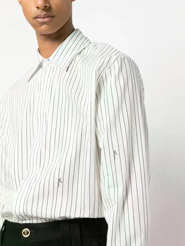 Amiri Striped Long-sleeve Cotton Shirt