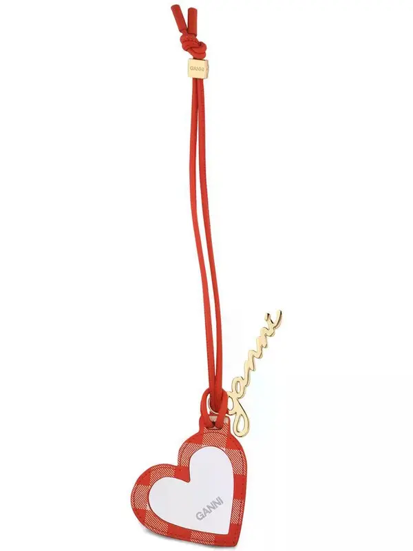 GANNI Bou Heart Mirror - Red