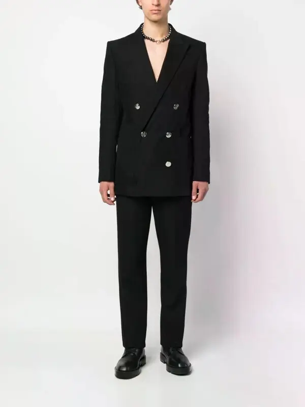Balmain Double-breasted Cotton Blazer