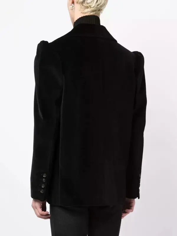 EGONLAB Double-breasted Velvet Blazer