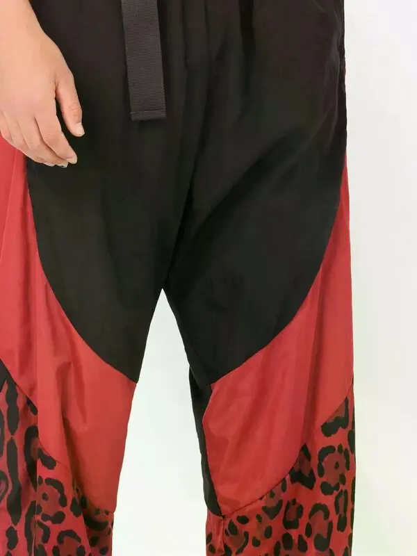 Dolce & Gabbana Panelled Leopard-print Trousers