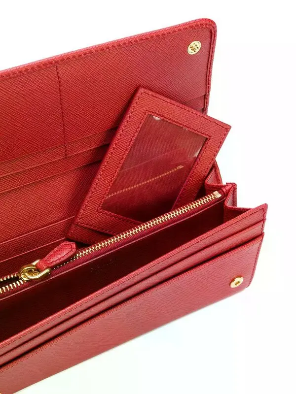 Prada Logo-plaque Continental Wallet
