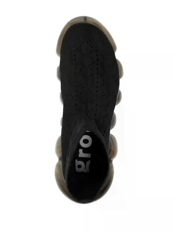 GROUNDS Sock Style Sneakers With Sculptural Rubber Sole