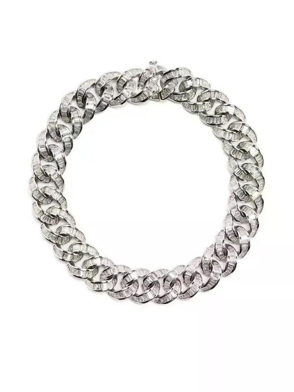 Shay 18k White Gold Diamond Chain-link Bracelet - Silver