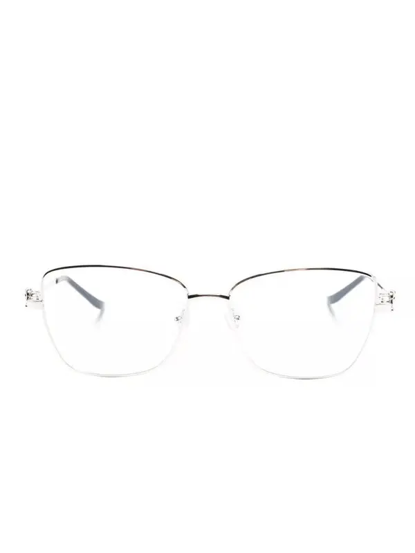 Cartier Santos De Cat-eye Eyeglasses - Silver