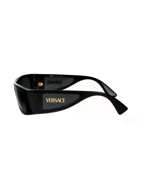 Versace Rectangle Logo-lettering Sunglasses