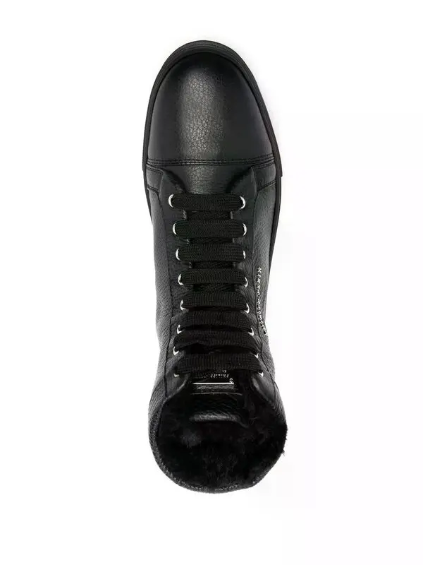Philipp Plein Shearling Lined High-top Sneakers