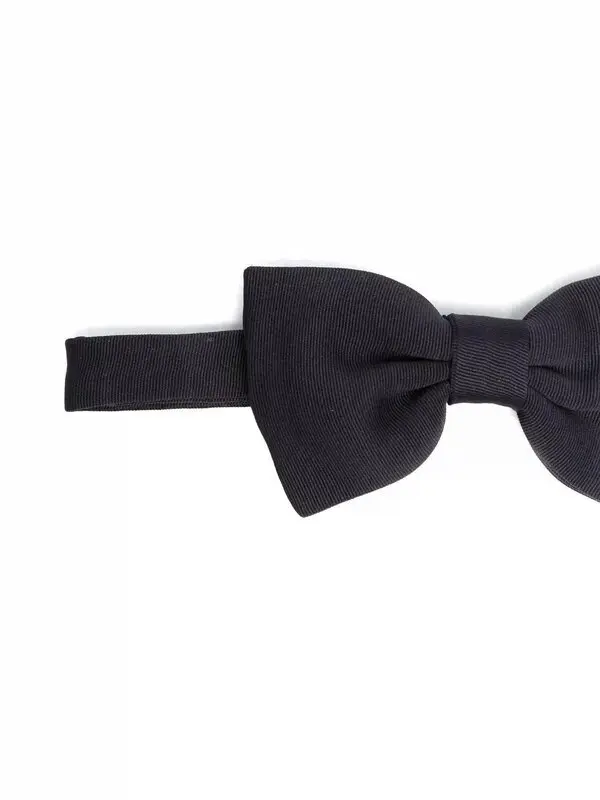 Tagliatore Ribbed Bow Tie - Blue