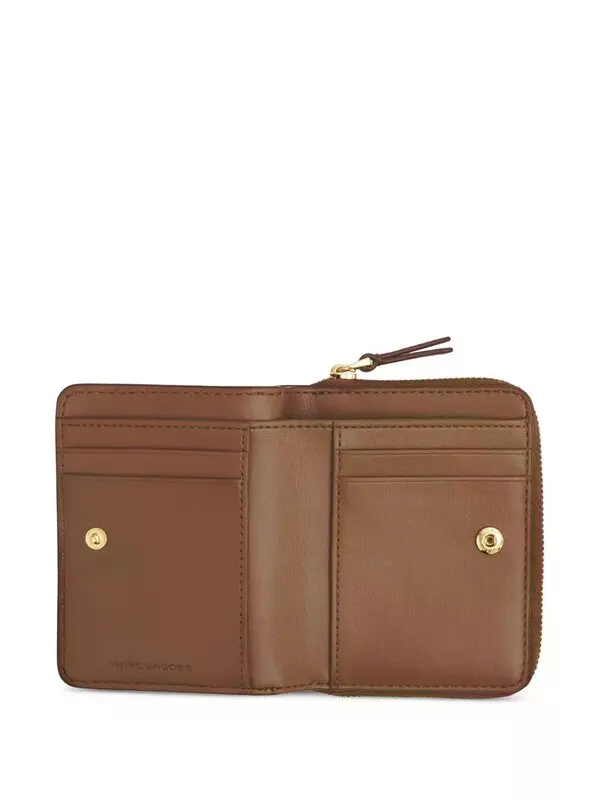 Marc Jacobs The Leather Mini Compact Wallet - Brown