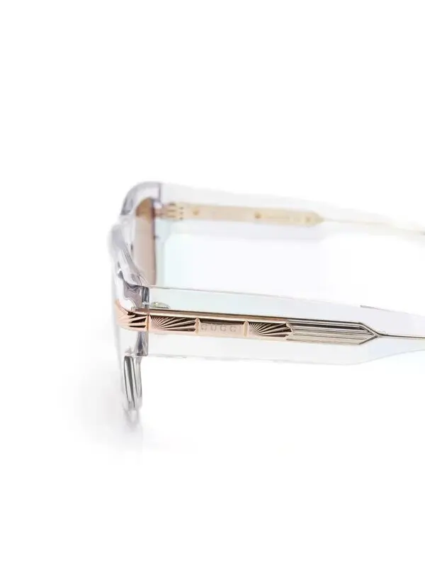 Gucci Logo-engraved Square-frame Sunglasses