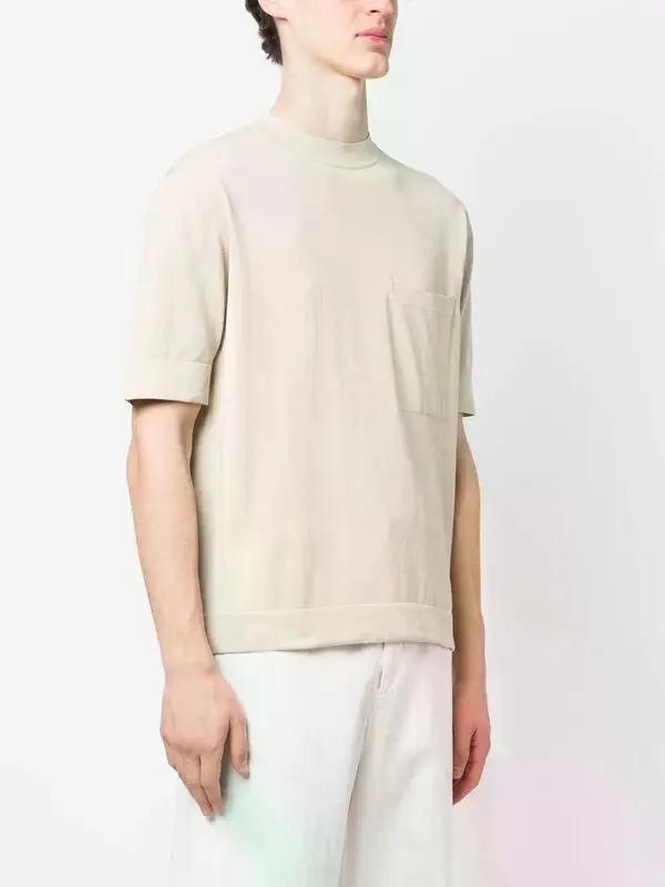 DELL'OGLIO Chest-pocket Plain T-shirt