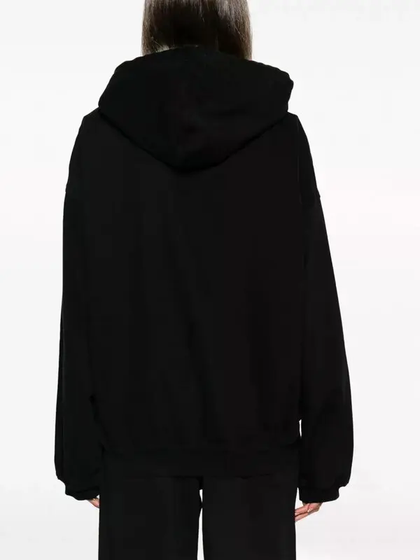 Alexander Wang Logo-print Cotton-blend Hoodie