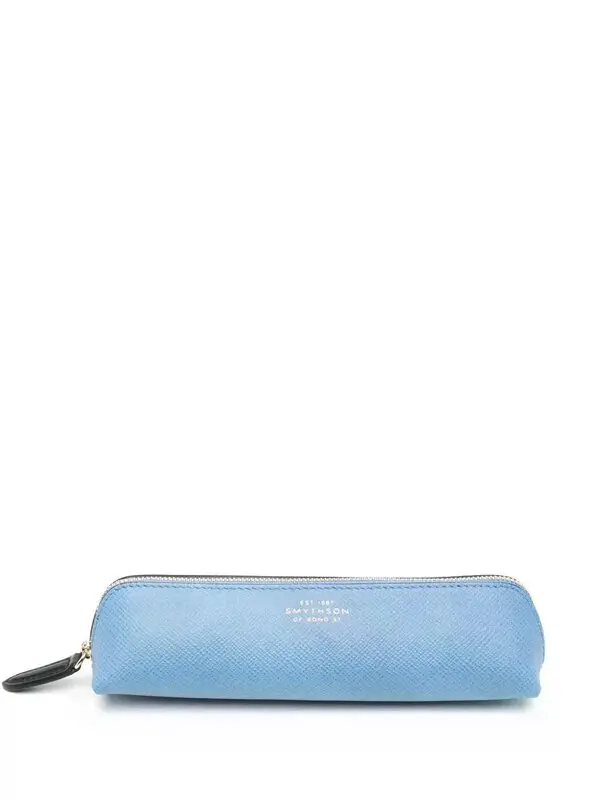 Smythson Panama Pencil Case - Blue