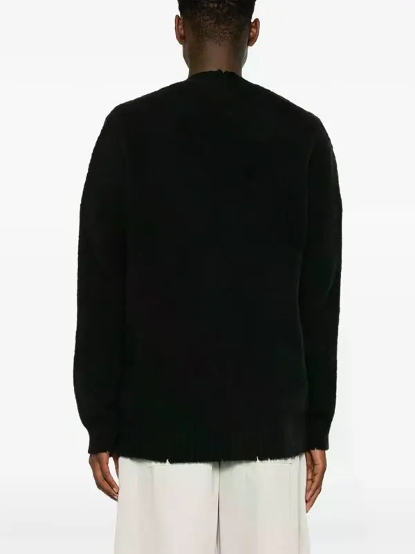 Avant Toi Brushed Merino Wool-cashmere Blend Cardigan