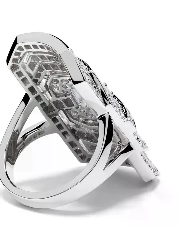 STATEMENT Sterling And Diamond Cocktail Ring