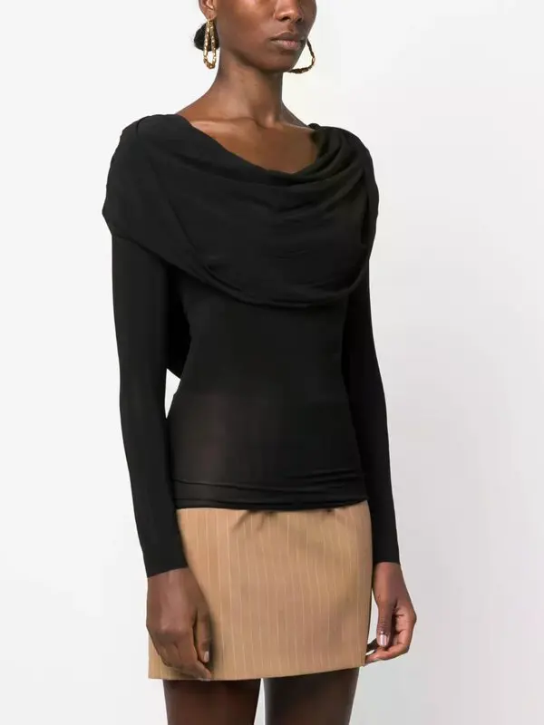 Giuseppe Di Morabito Draped Long Sleeve T-shirt
